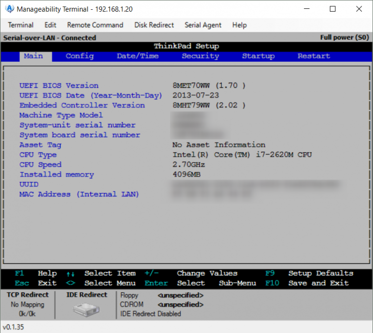 Intel AMT （3）PC： リモートからBIOS を参照・変更する方法（Intel AMT 6.0編） | ワクスピ・ブログ